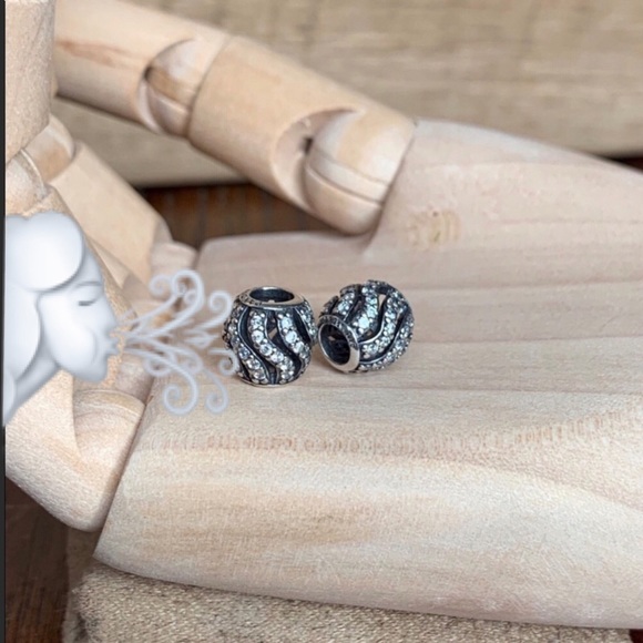 Pandora | Jewelry | Pandora Pave Wave Charms Retired | Poshmark